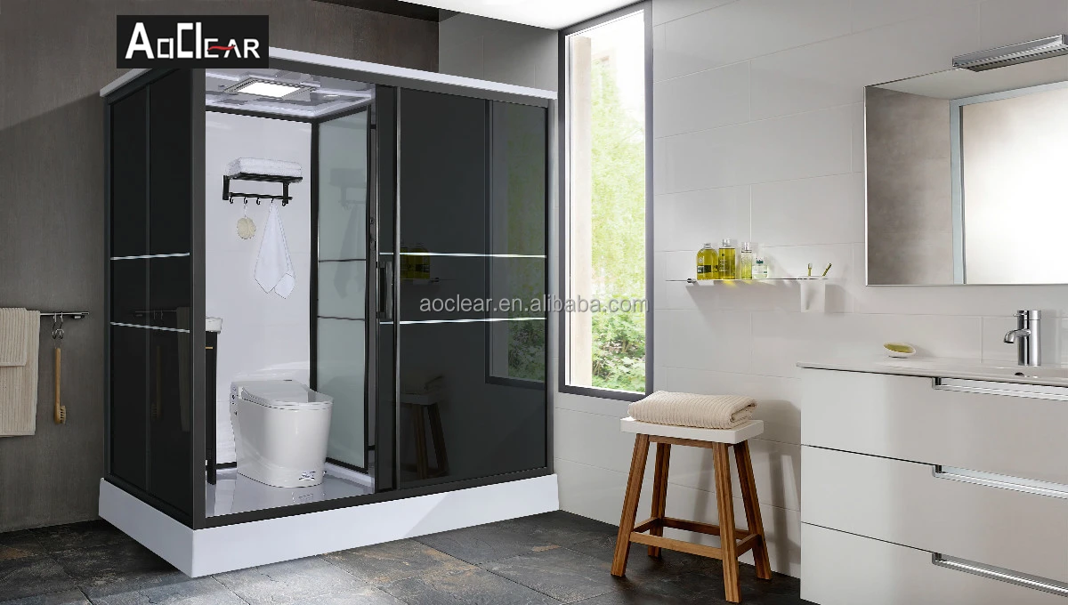 Indoor Outdoor Shower Room and Toilet Combo - Portable Bathroom Units Kit