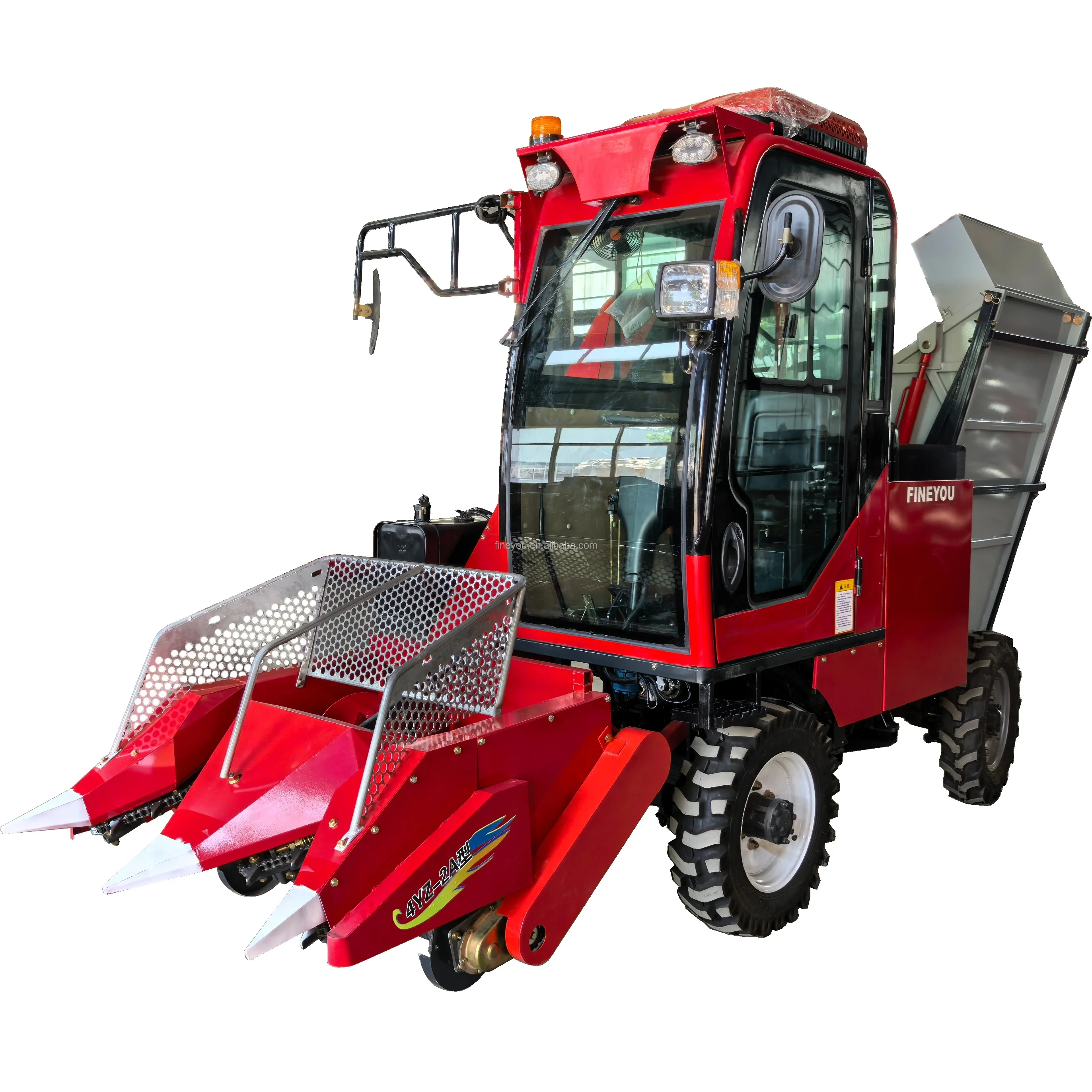 Two Rows Corn Cob Harvesting Machine Maize Picker Machine Harvester ...
