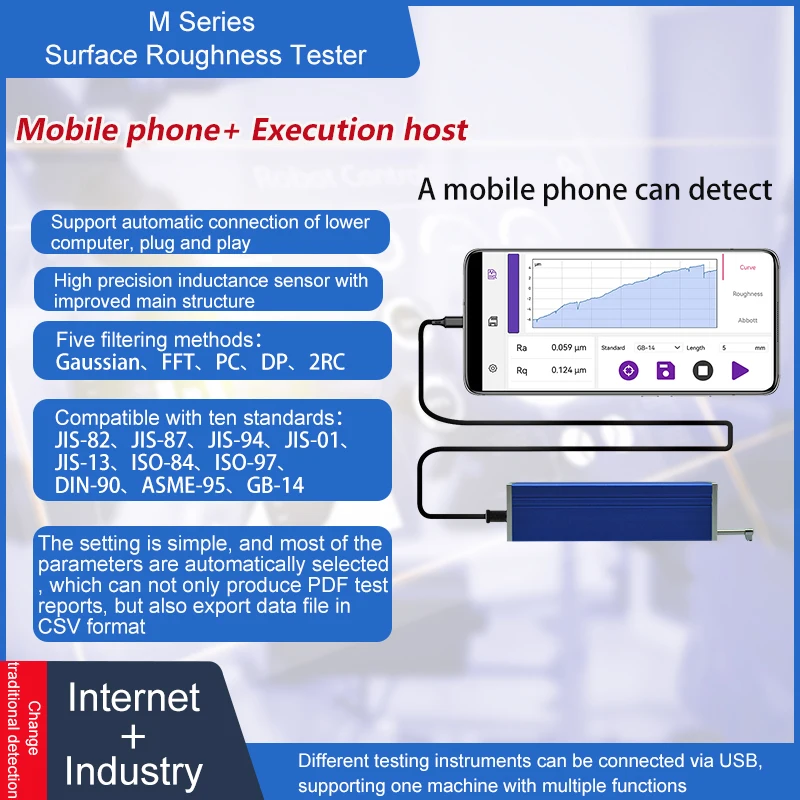 Msj210 M Series Surface Roughness Tester - Intelligent & Portable