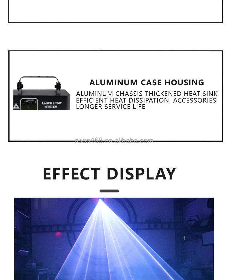 DMX 512 RGB 3D Laser Light Laser Beam Line Scanner Projector Lazer ...