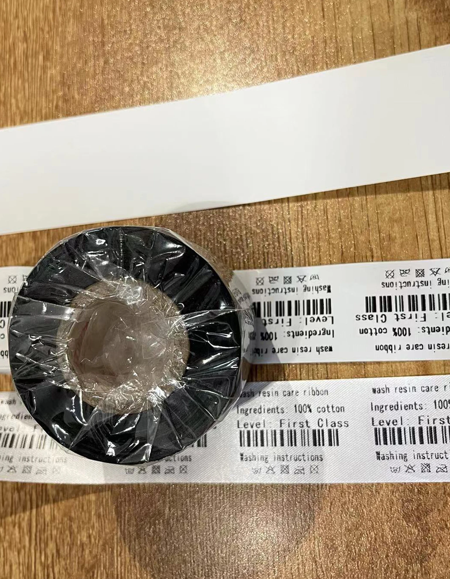 High Temperature and Water-Resistant Wash Care Size Label Ribbon ...