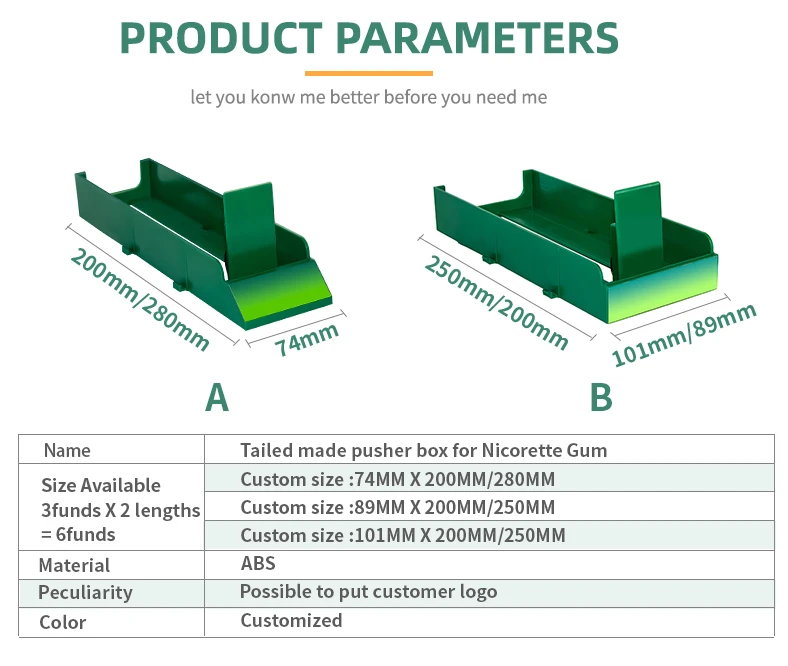 Supermarket Automatic Plastic POS Shelf Divider Dispenser