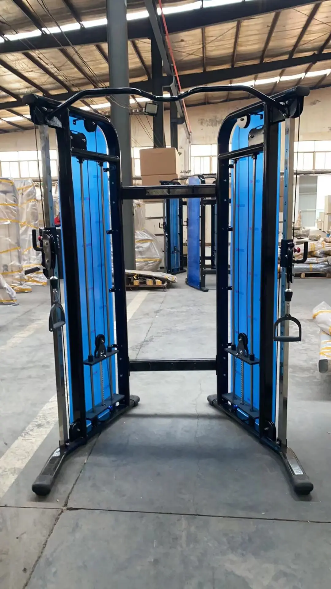 Multi Functional Trainer Cable Crossover Gym Use Multi Station Fitness ...