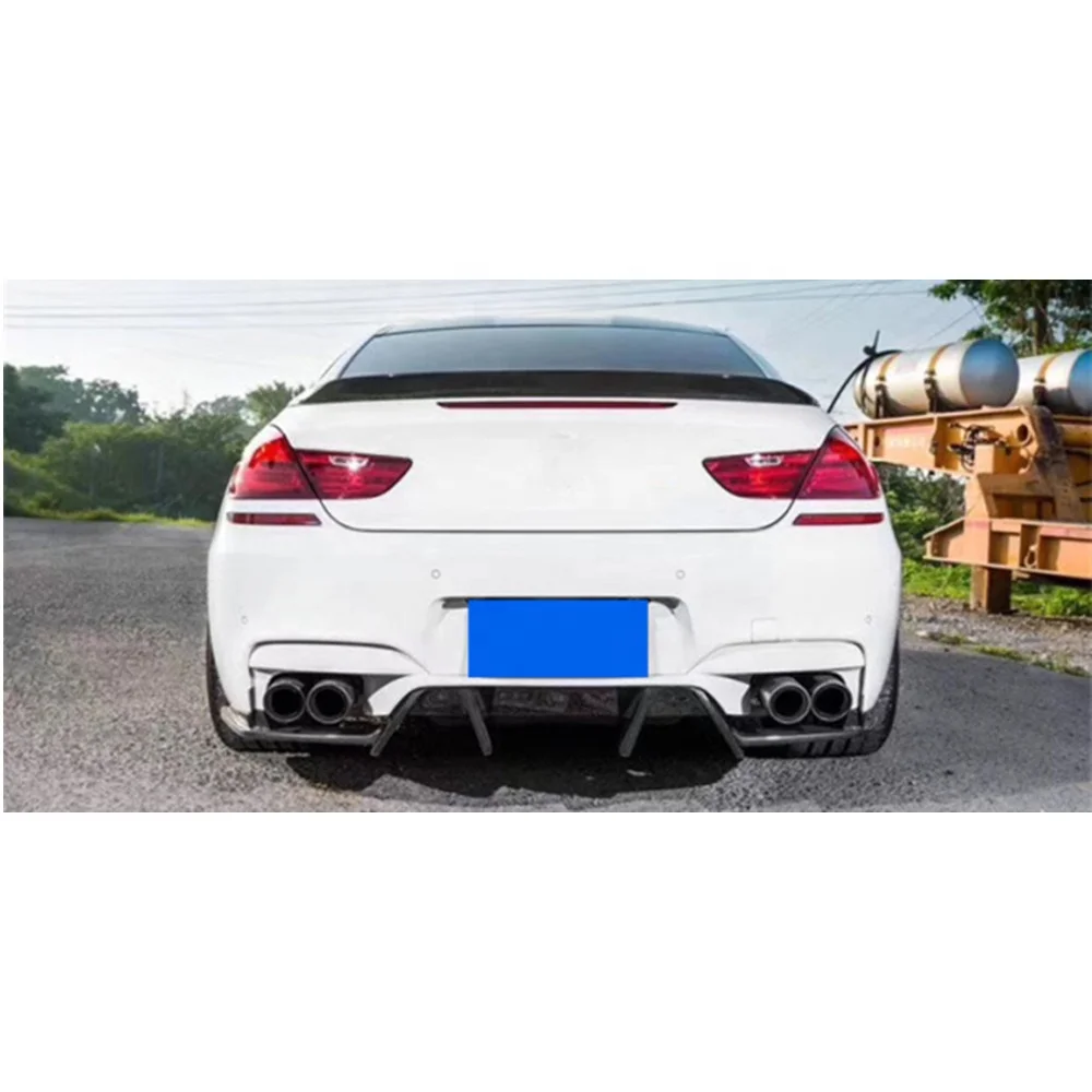 Vors Style Carbon Fiber Rear Bumper Lip Diffuser Fit For BMW M6 F06 F12 ...