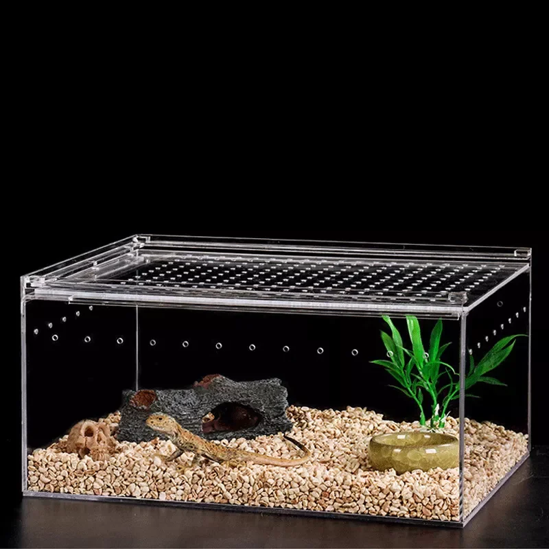Custom Clear Acrylic Tank Stackable Reptile Terrarium Cage Animal ...
