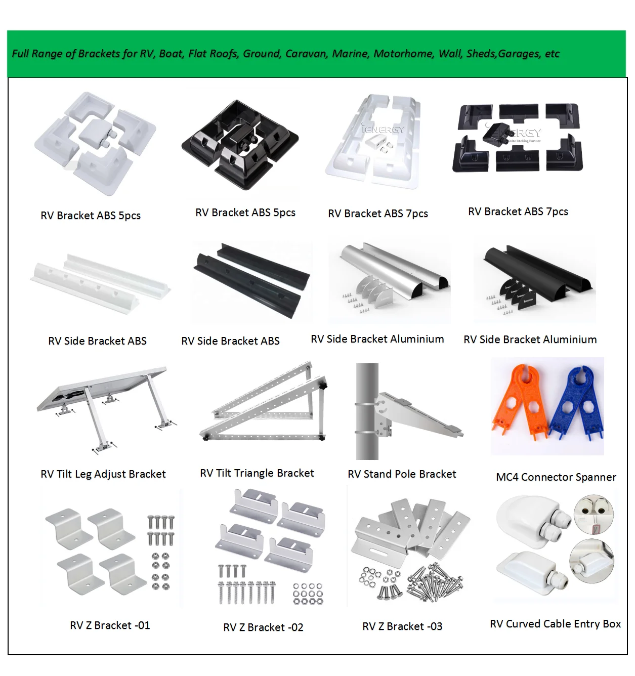 Universal Solar Mounting System Components Clamps Solar Middle Simple ...