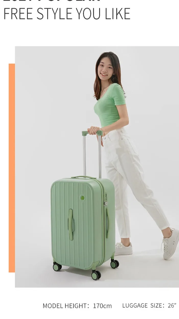 Mixi Large Travel Bag Smart Cabin Luggage Spinner Wheels Aluminum ...