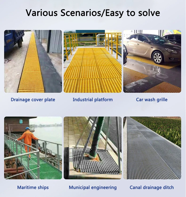Rectangular Frp Grating Frp Grating Fiberglass Frp Car Wash Grating ...
