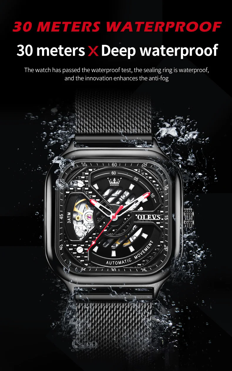 OLVES 6634 Luxury Brand High Quality Custom OEM Logo Waterproof Watches ...