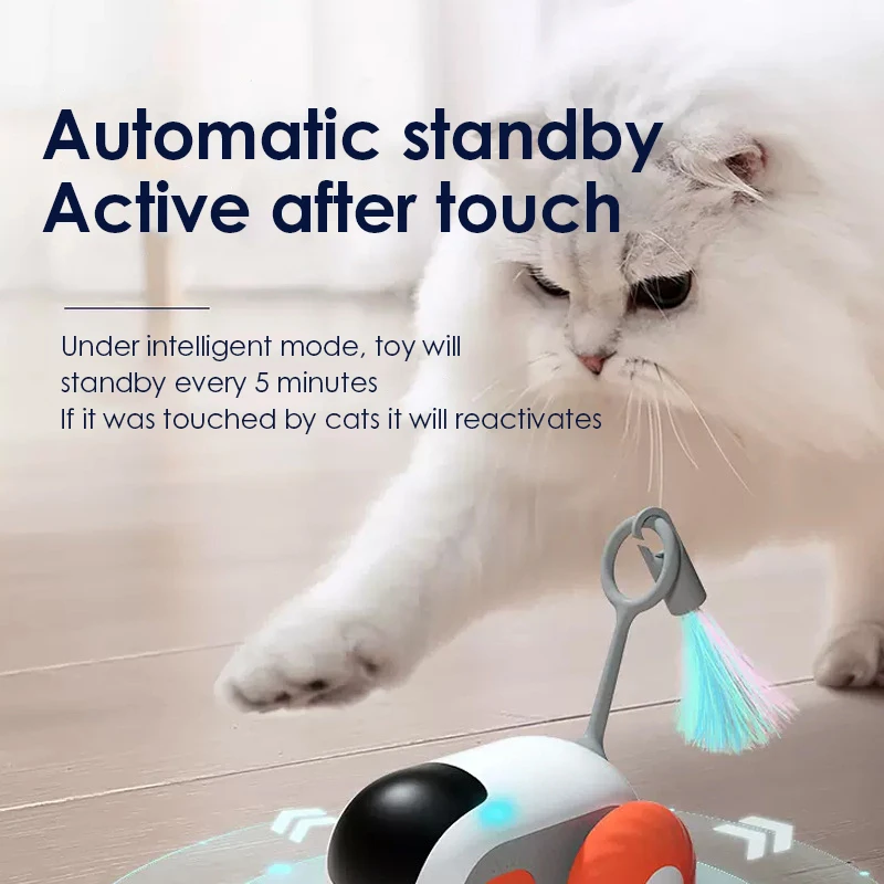 Funny Smart Gravity Remote Control Electric Interact Teaser Rotate Cat ...