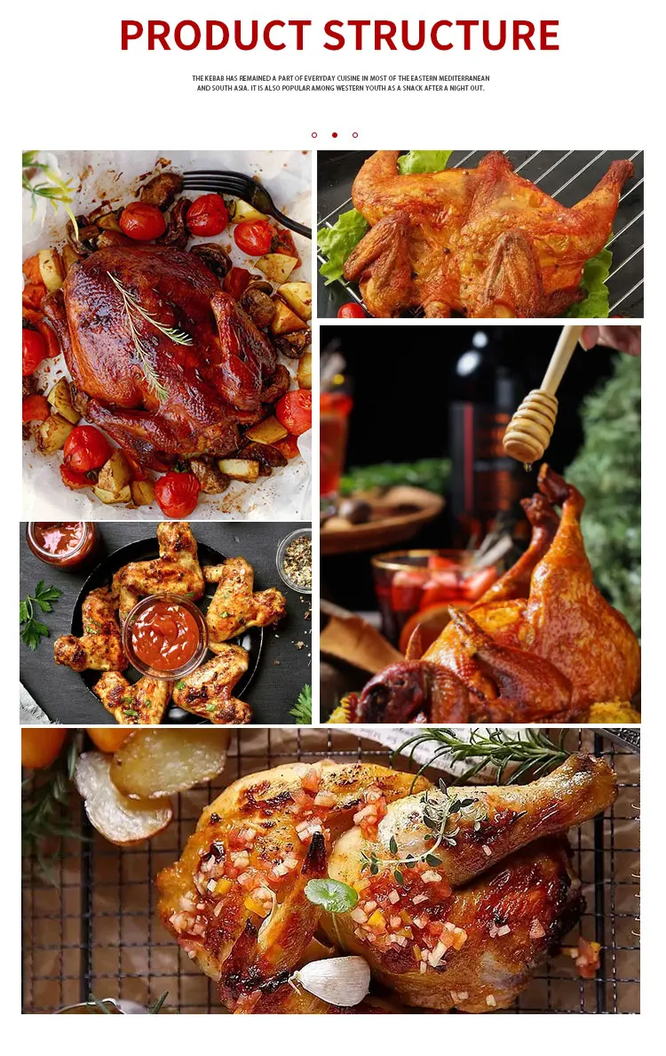 Stainless Steel Roast Chicken Container - Gas Rotisserie