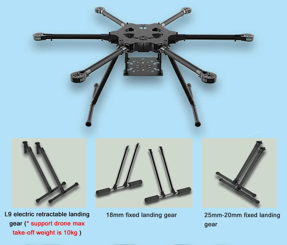 6-rotor Multi-Rotor Hexacopter Drone Frame 960mm Kit FPV