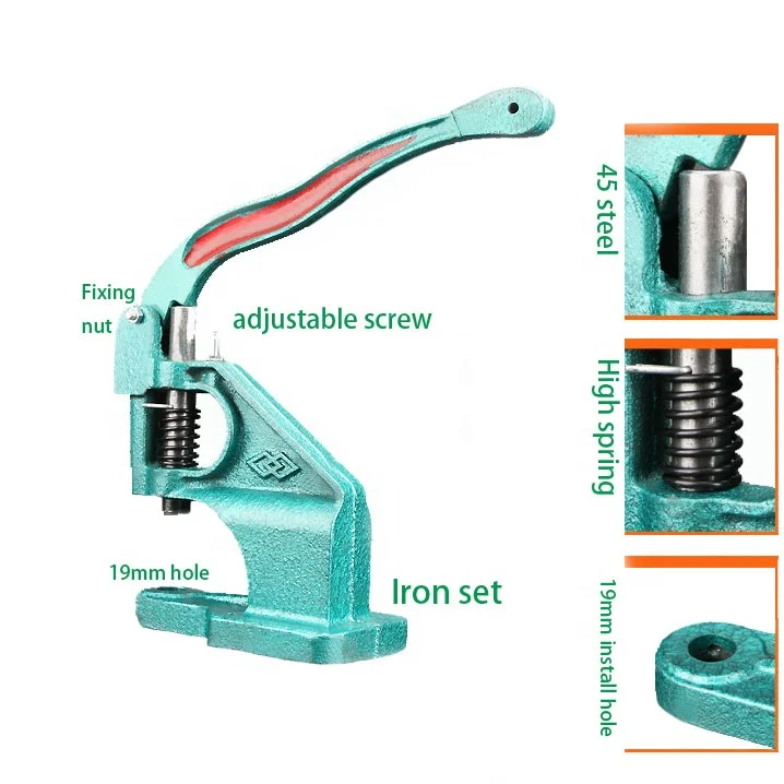 HDE Durable Manual Button Press Hole Machine with Customized Color Good ...