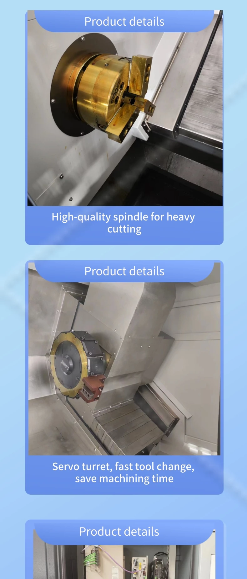 Double Spindle Cnc Lathe Machine With Milling Attachment Control ...