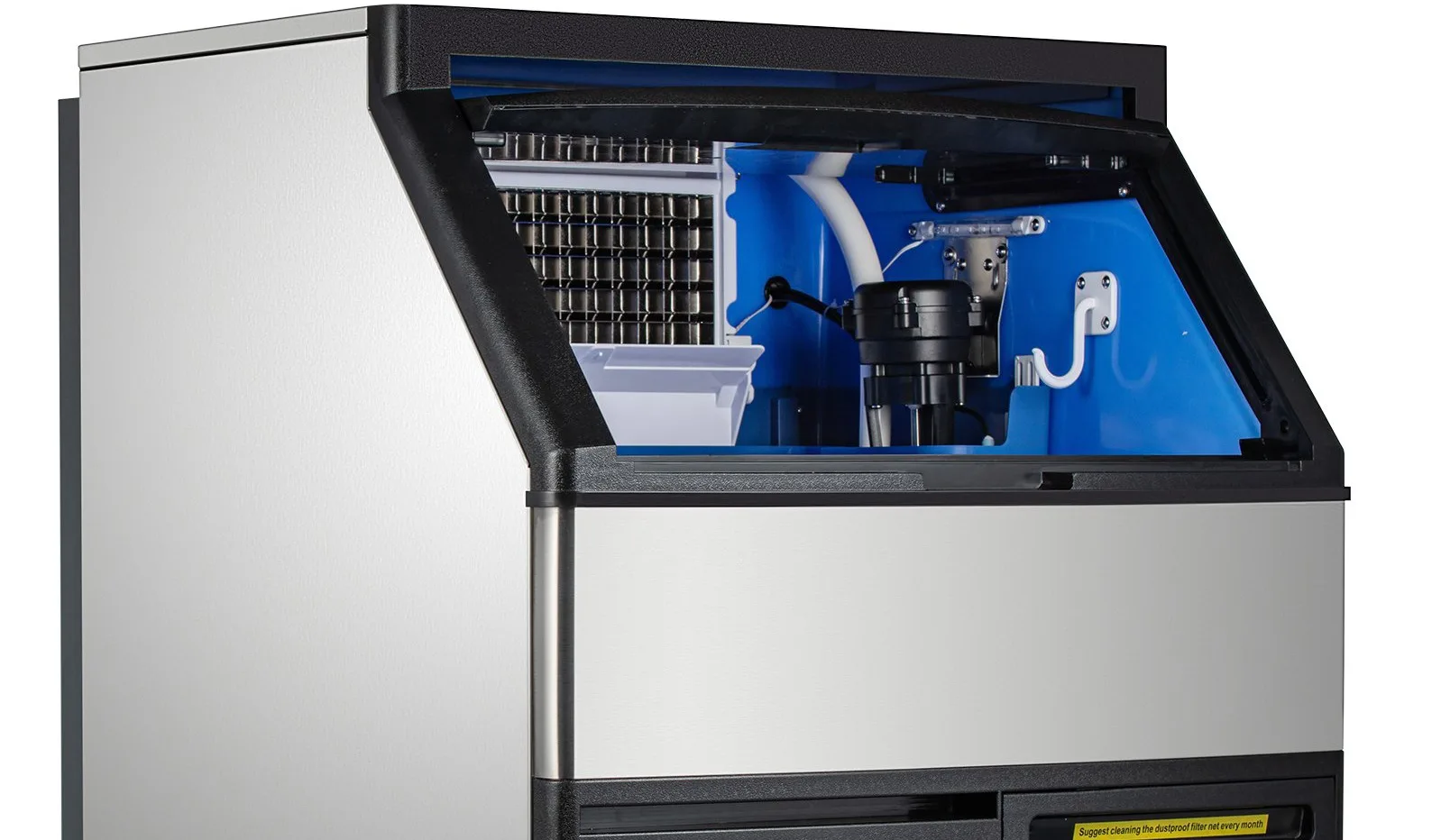 Wework Commercial Ice Machine 200kg/24h With 35kg Storage Capacity For ...