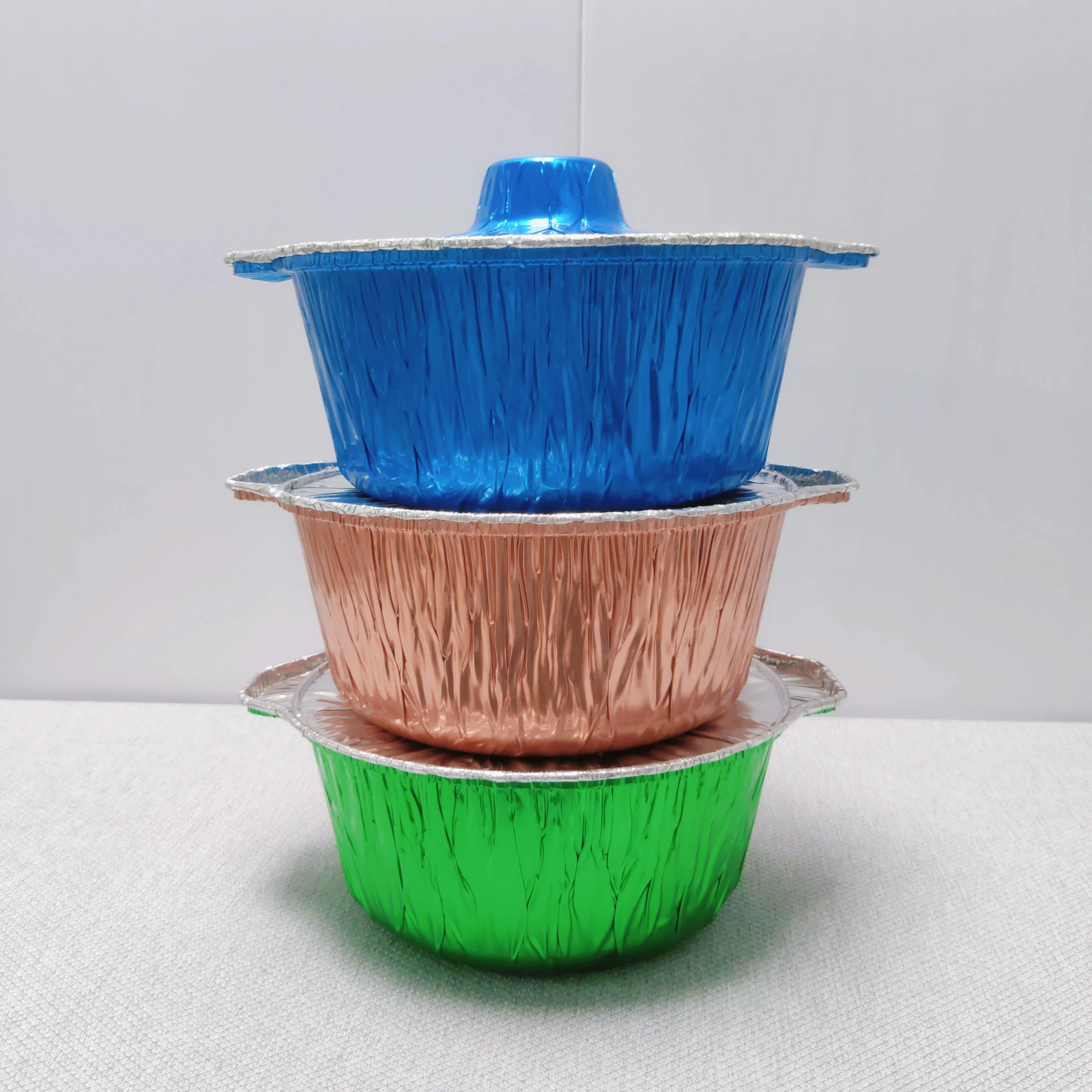 Eu Biodegradable Eco-friendly Round Food Foil Pot Baking Container ...