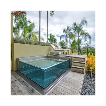 Aupool Corner Hot Sale Acrylic Above Ground Pool Cost Acrylic Pool ...