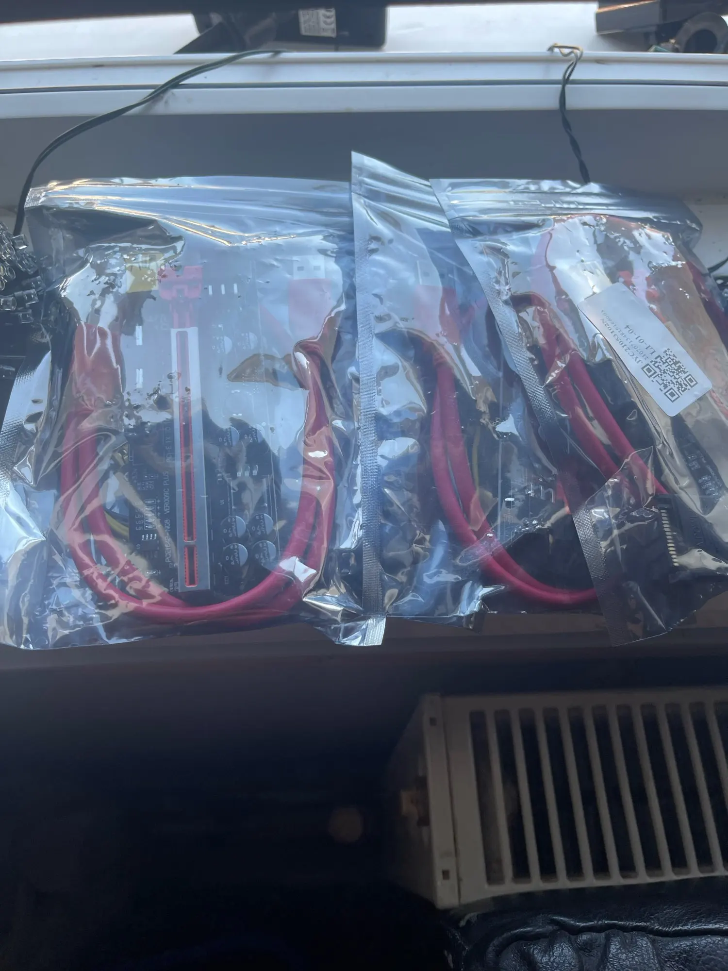 White Pcie Riser Ver 010s Plus Card 009s Ver 010x Riser With 8 ...