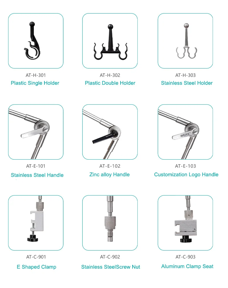 Weiye Stainless Steel Articulated Arms with Holder for Ventilation ...