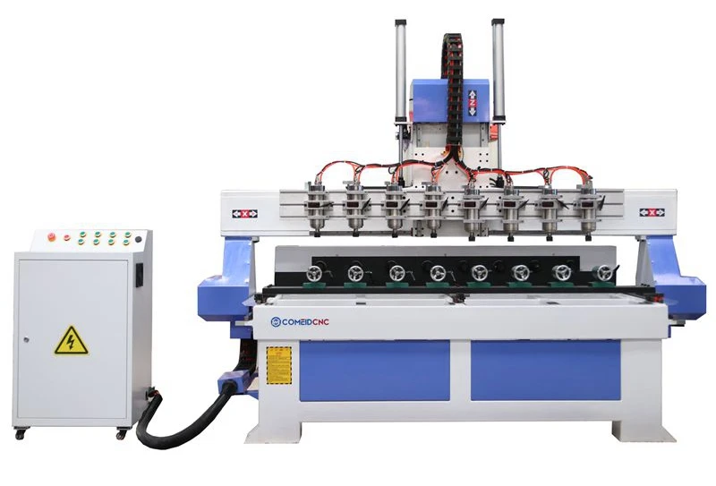 Multi Spindle CNC Wood Lathe Machine Making 3D Art Craft with Rotary ...