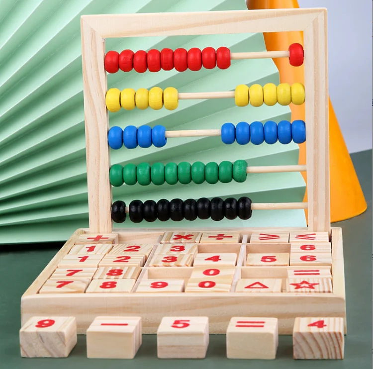 Factory Price Math Blocks Wooden Abacus Math Learning Toy - Buy Math ...