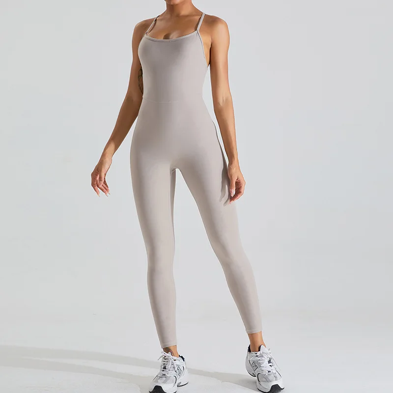 Adjustable Straps Sexy One Piece Gym Wear Full Body Active Workout ...