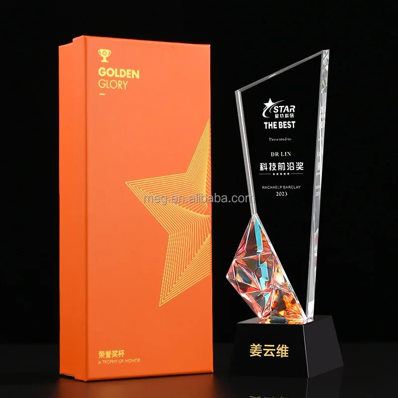 Personalized Engraving Crystal Award Trophy With Iceberg Engraved K9 Crystal Blank Trophy Buy