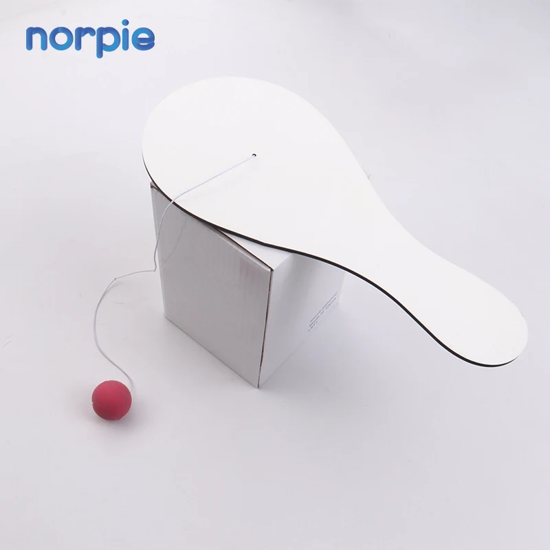 Diy Customized Logo Printable Kid Mini Paddle Ball Game Toy Sublimation ...