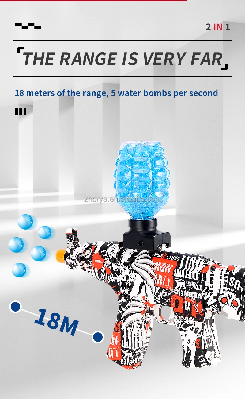 Zhorya Akm47 Gel Blaster Electric Automatic Akm Splatter Ak 47 Pistola ...