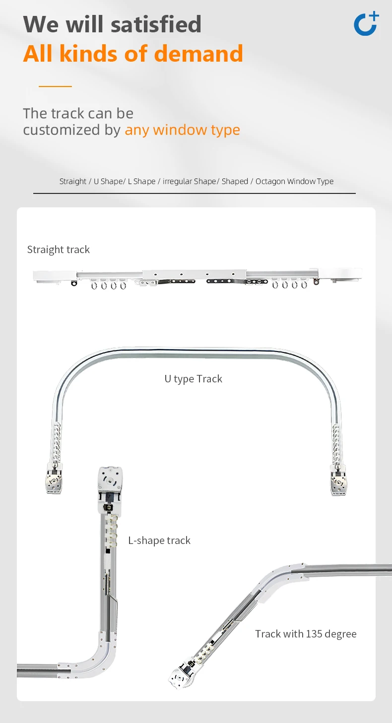 Smart Electric Curtain Rail For Curtain Motor Super Quite Silence Smart ...