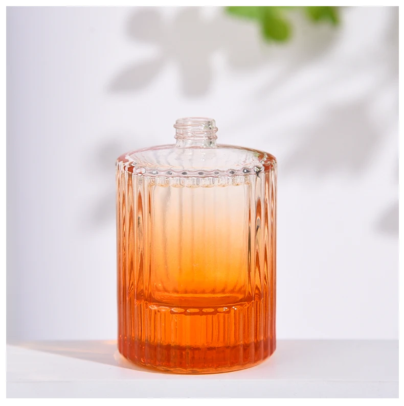 Newly Designed Orange Refillable Perfume Bottle Spiral Bottle Mouth ...