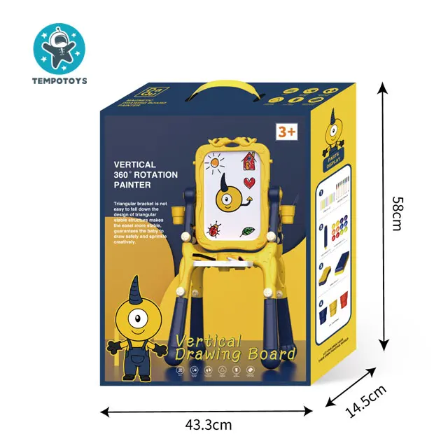 New Cartoon Kid Drawing Scaffold Double-sided Graffiti Diy Painting ...