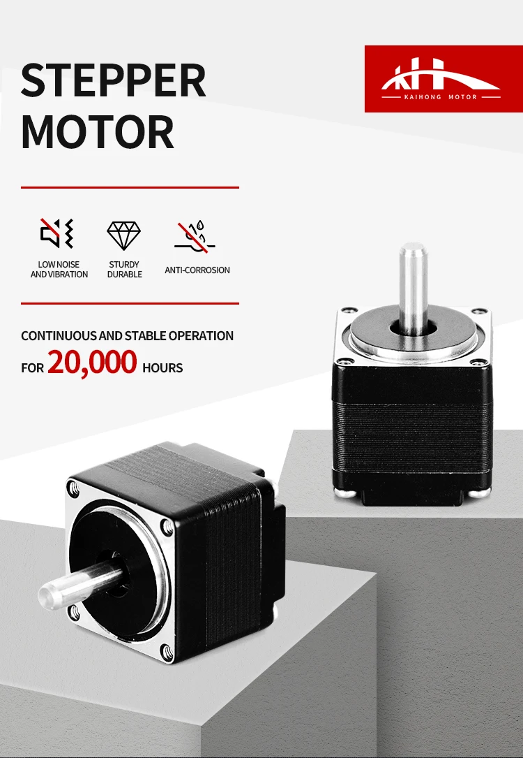 Kaihong 28x28x28mm 12v Hybrid Stepper Motor Nema 11 2810 Stepper Motor ...