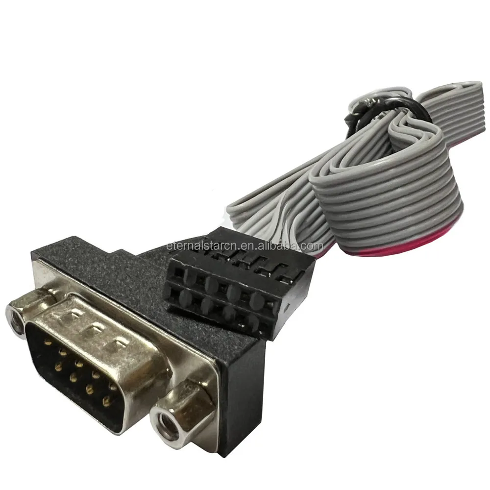 RS232 DB 9 Pin Serial Port Connector with Ribbon Cable