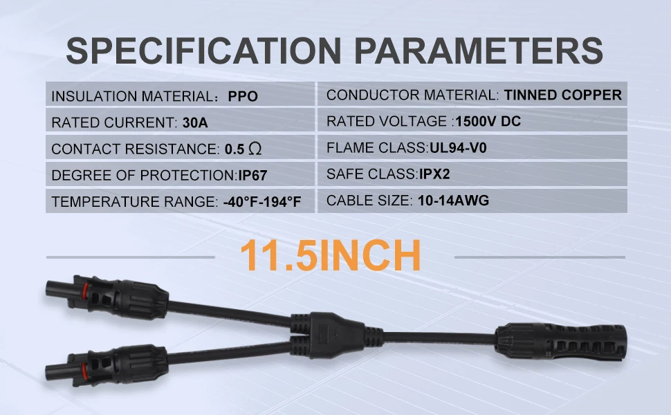 Ip67 Waterproof 1500v Solar Junction Box Connector Y-Type 1KV 1.5KV ...