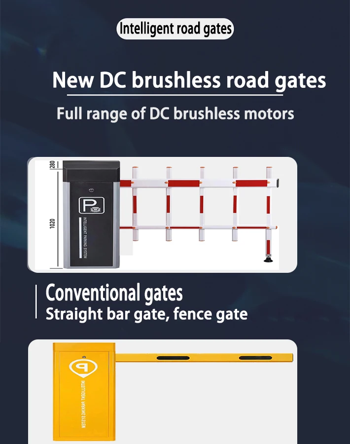 Multi-function Arm Guard Barrier Gate With Led Strip Light Anpr Camera ...