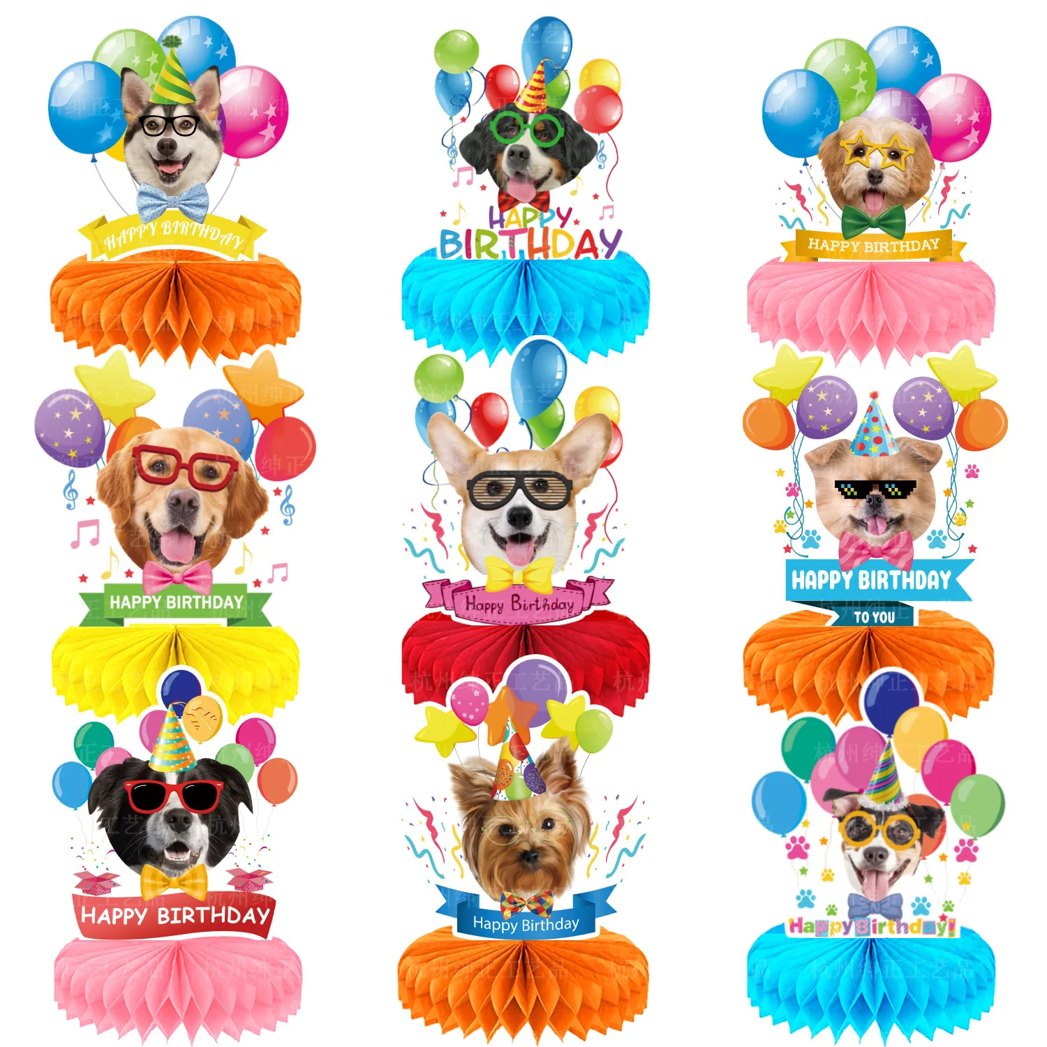 Pafu Birthday Centerpieces For Tables Decorations 9 Pieces Dog Cat ...