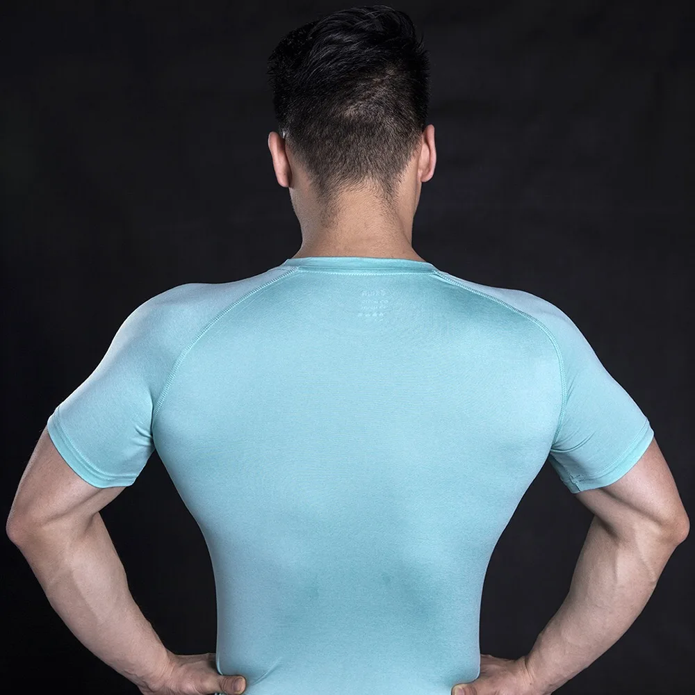 Custom Logo Polyester Quick Dry Running Fitness T-shirt