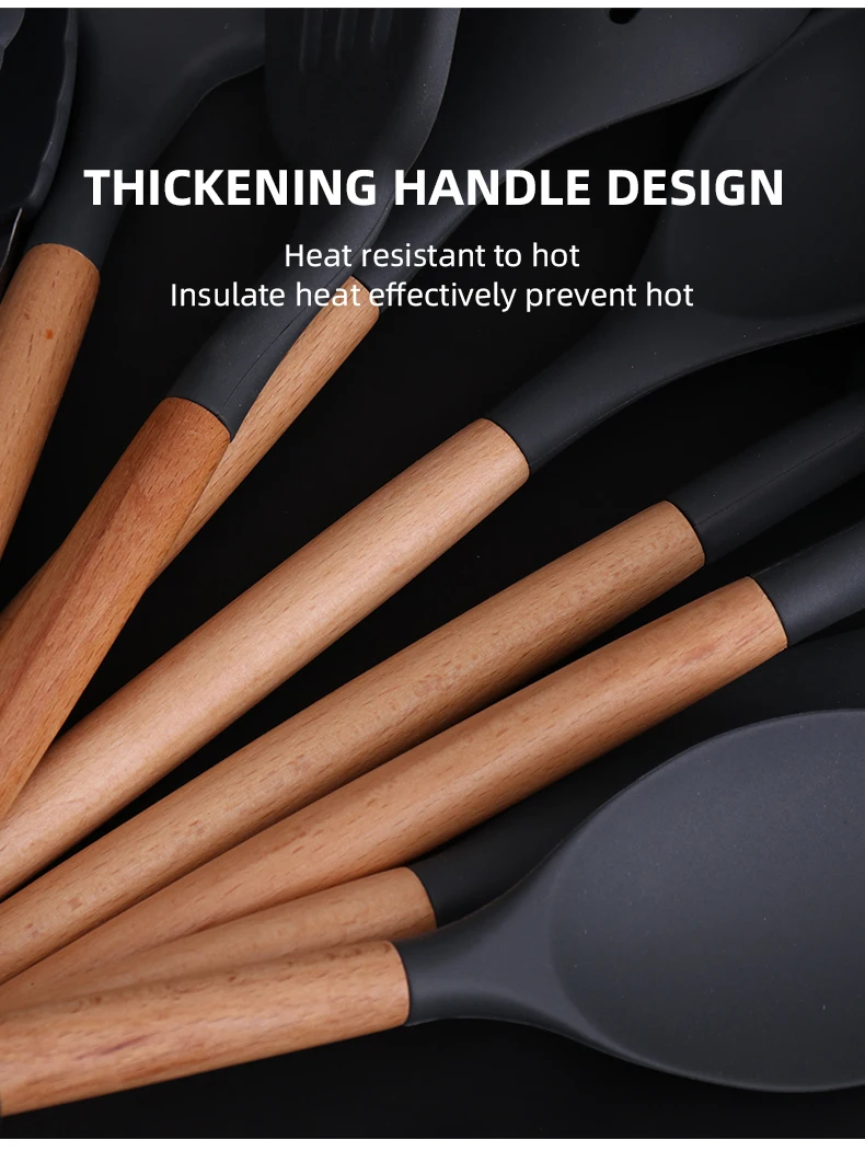 Hot Sale 11 Pcs +barrel Food Grade Silicone Kitchen Accessories Tool ...