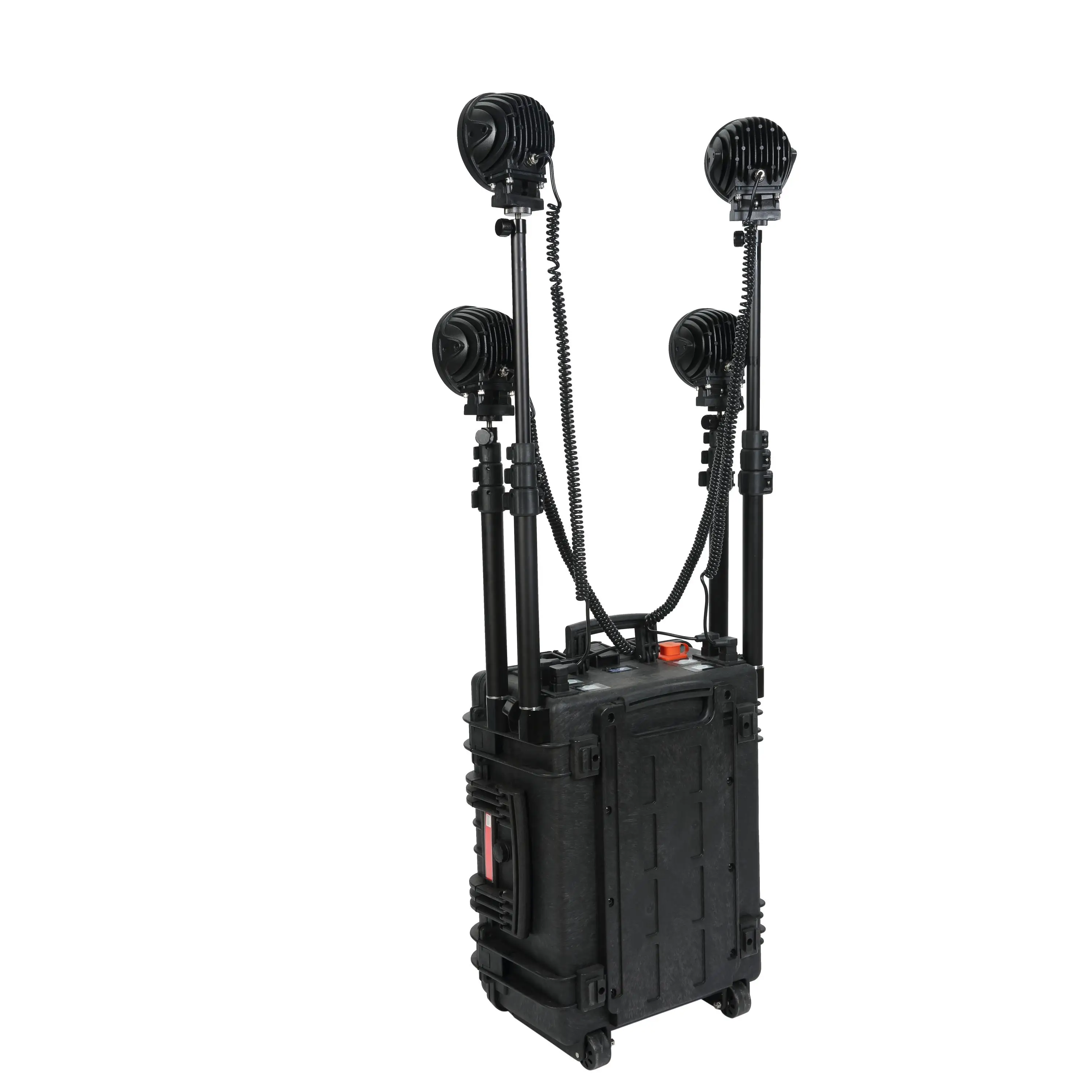 160W Portable Light Tower 12V Outdoor Security Lighting Electric Light ...