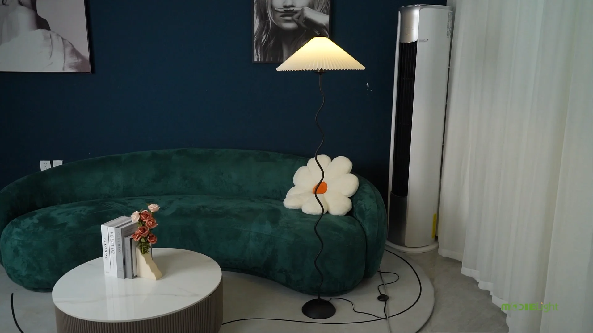 Vintage Origami Living Room Floor Lamp Handmade Decorate Pleated ...