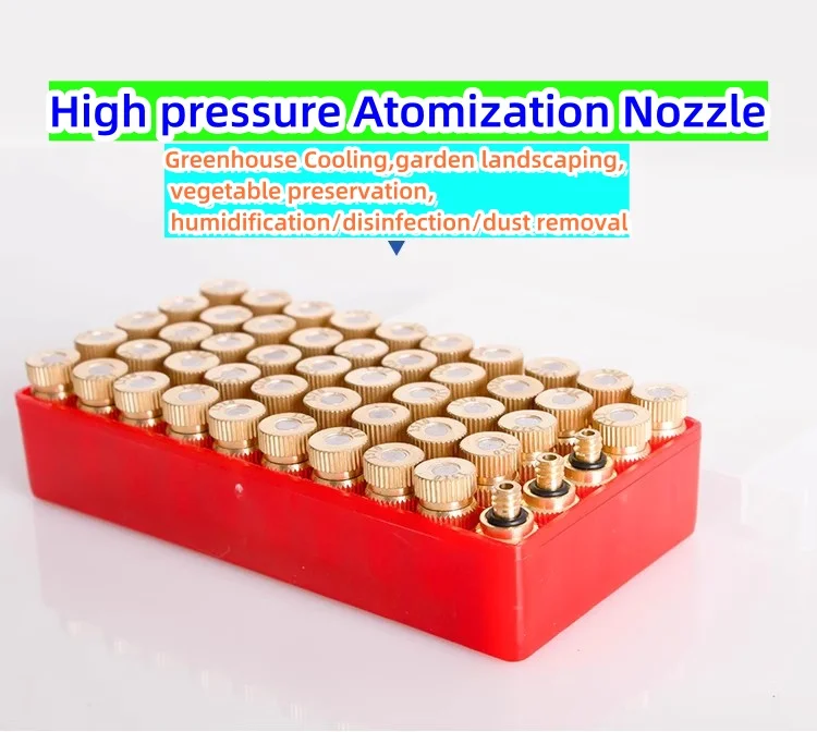 Copper High Pressure Atomizing Nozzle Mist Nozzle Cooling System Mist ...