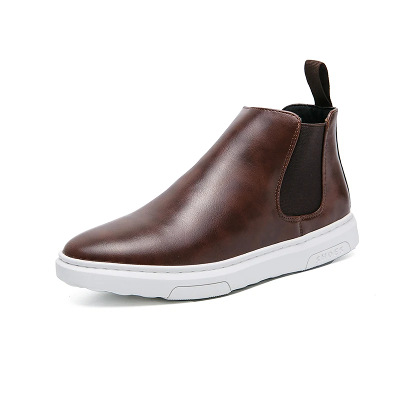 Men Leather Shoes Men's Casual Dress Shoes All-match Casual Shoes Shock ...
