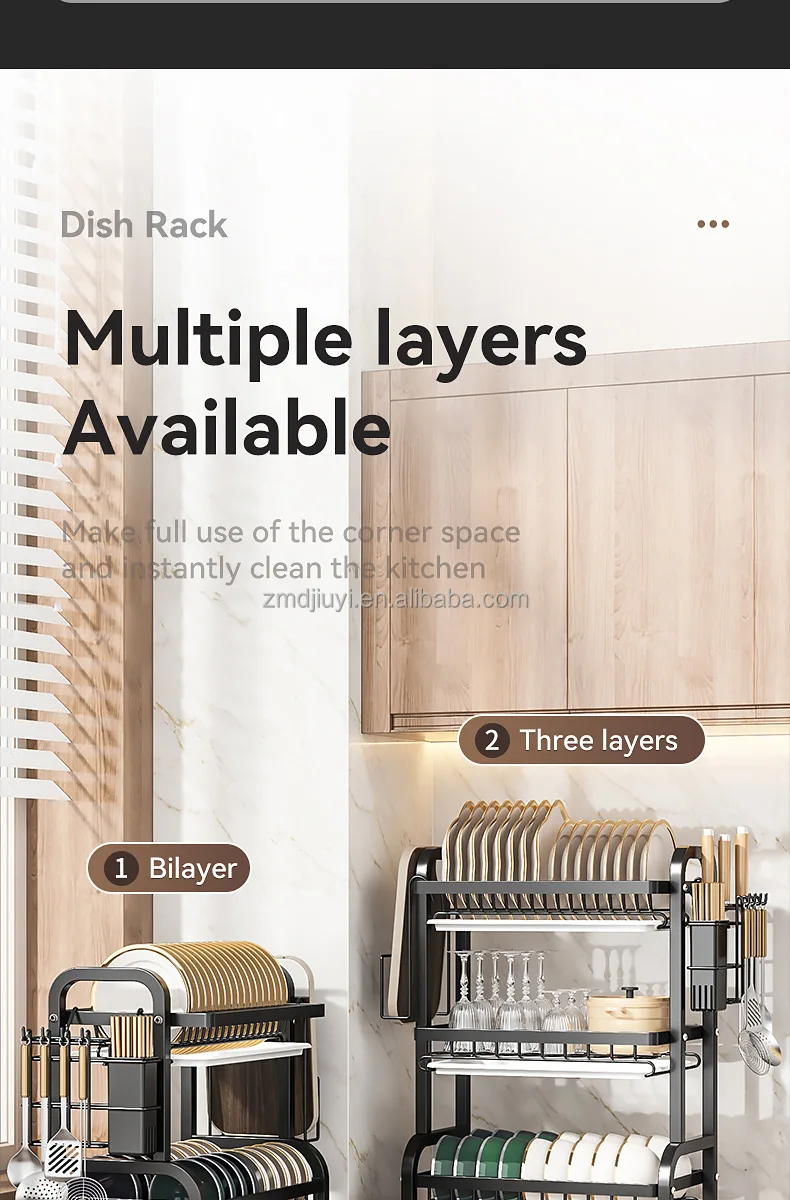 Efficient Kitchen Storage - JIUYI Multi Functional Bowl Cabinet