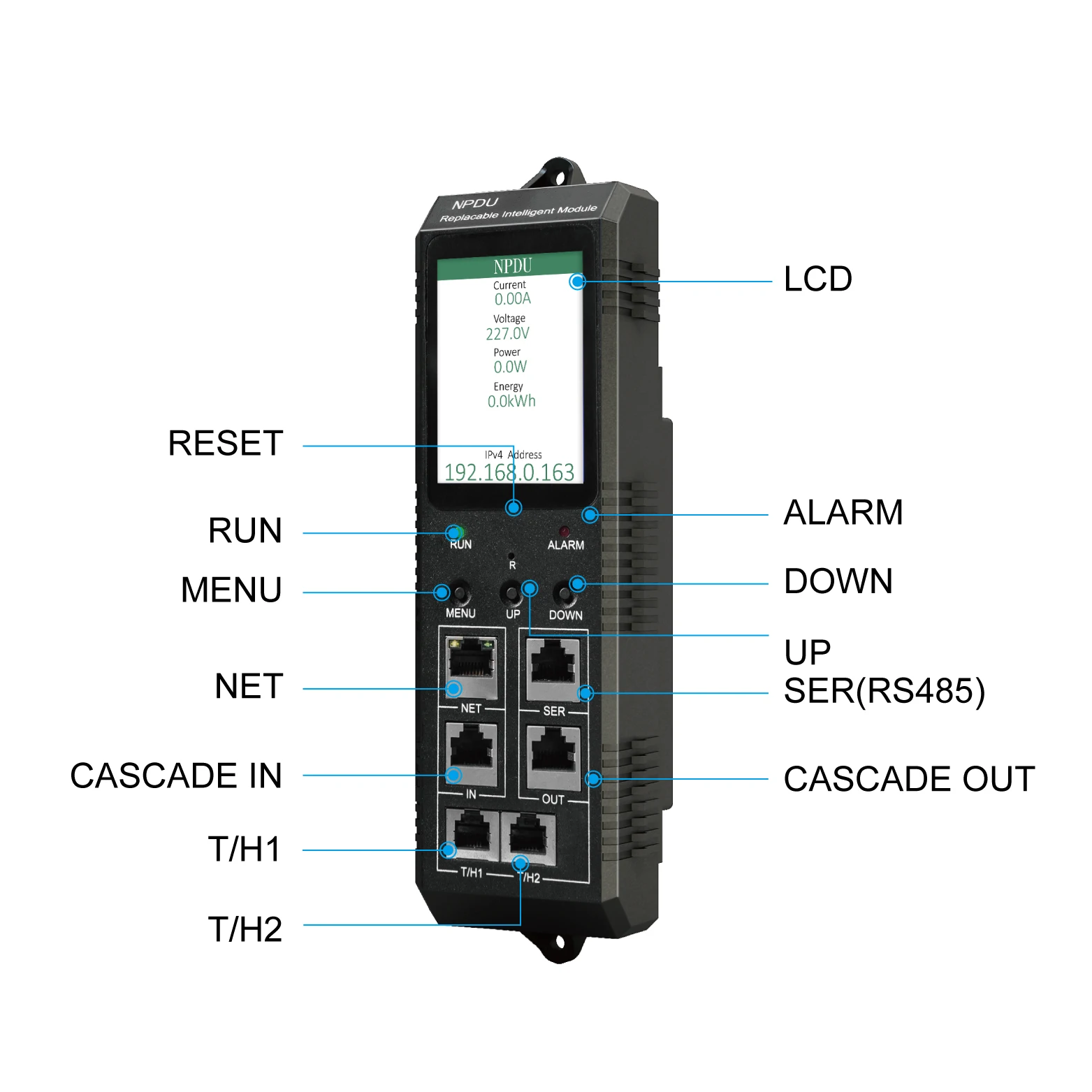 Smart PDU for Industrial 42U Rack Cabinet Remote Management