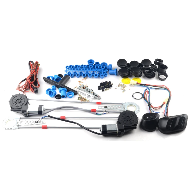 Universal 2-Door Car Power Window Conversion Kit with Switch