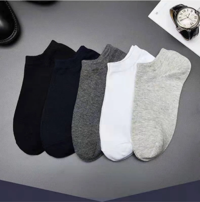 Wholesale Cheap Unisex Ankle Plain Socks with Custom Logo
