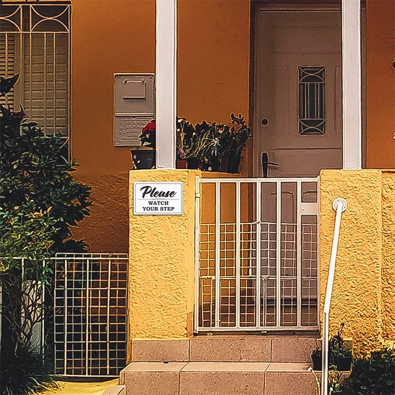 Benmu Customized Please Watch Your Step Sign For Outdoor Home Acrylic ...