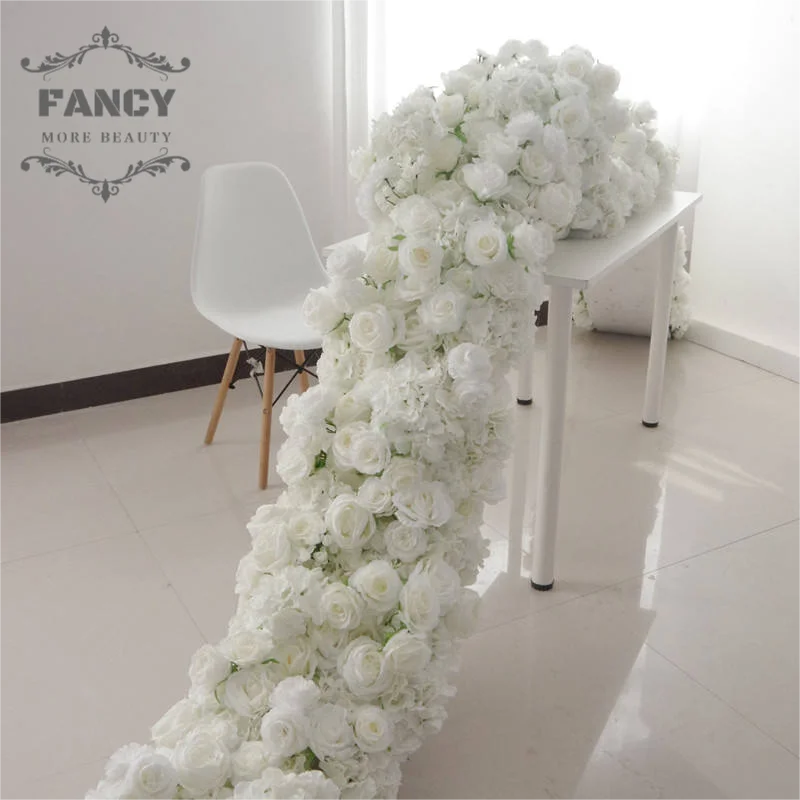 Custom Event Backdrop Centerpieces Decoration Floral Artificial Silk ...