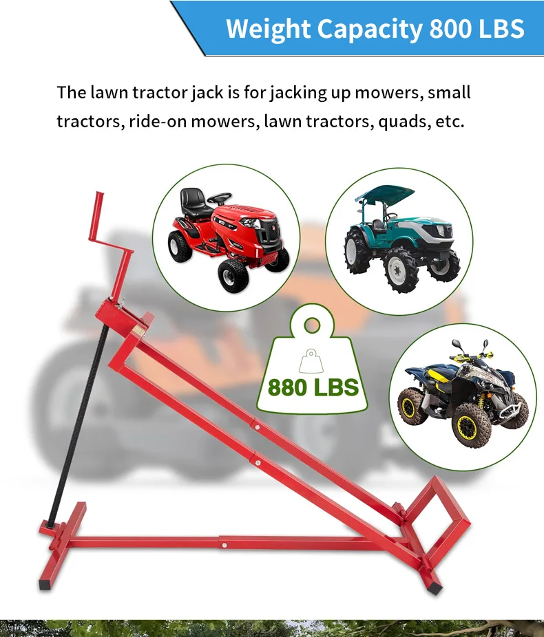 Lawn Mower Jack Lifting Platform for Garden Tractors and Riding Lawn ...